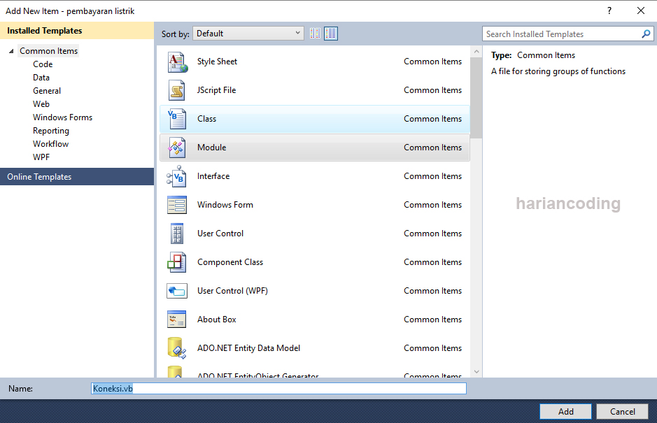 Membuat Koneksi VB.NET Dengan Database Microsoft Access