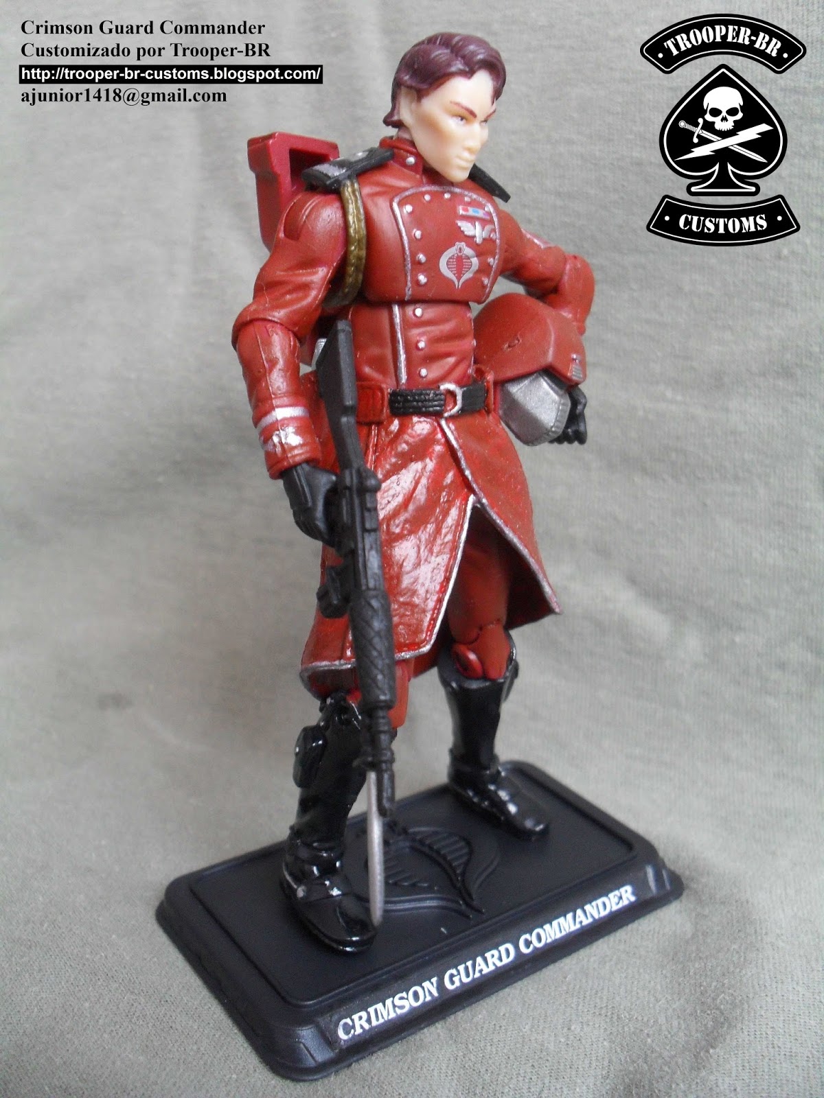 Gi joe Custom Action Figures: Crimson Guard Commander