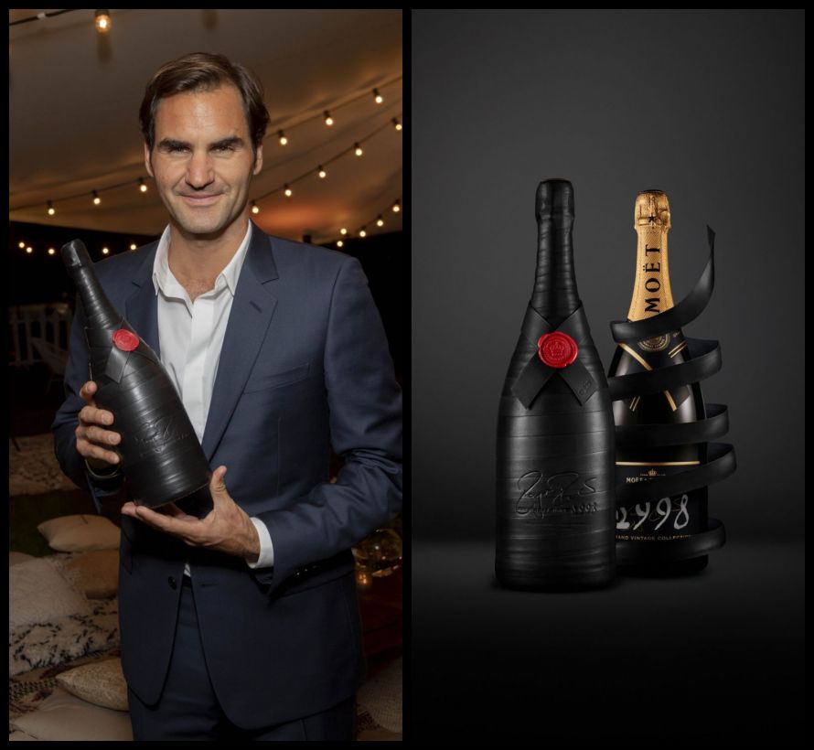Moët & Chandon celebra os 20 anos de carreira do tenista Roger Federer ...