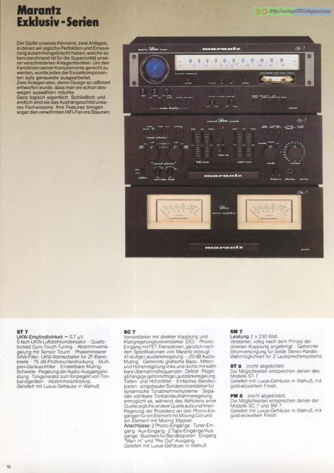 Vintage 70 80: Marantz 23 - Catálogo 1980