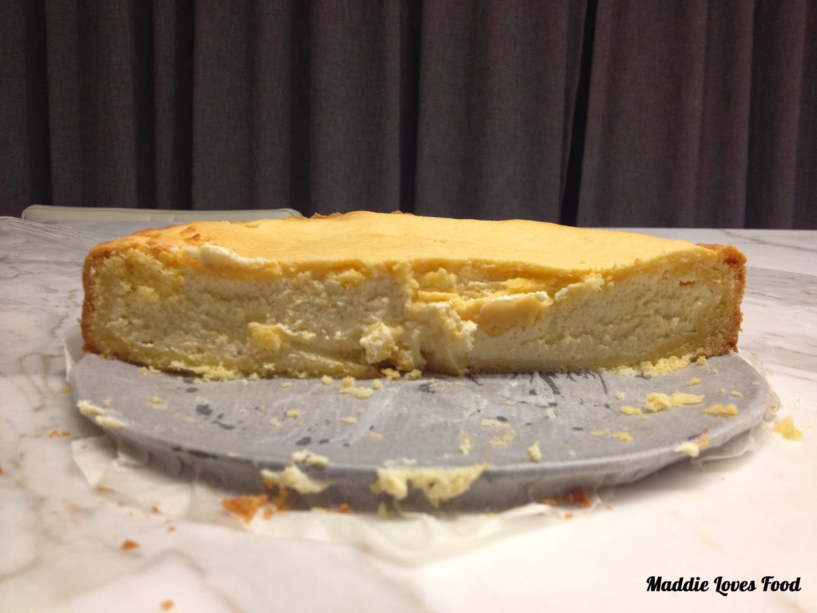 Italian Baked Ricotta Cheesecake - Maddie Loves Food