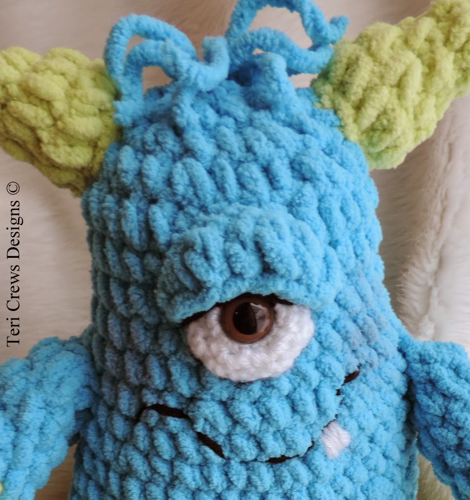 Teri's Blog: New Patterns, Cute Monster and Cute Old Teddy Bear