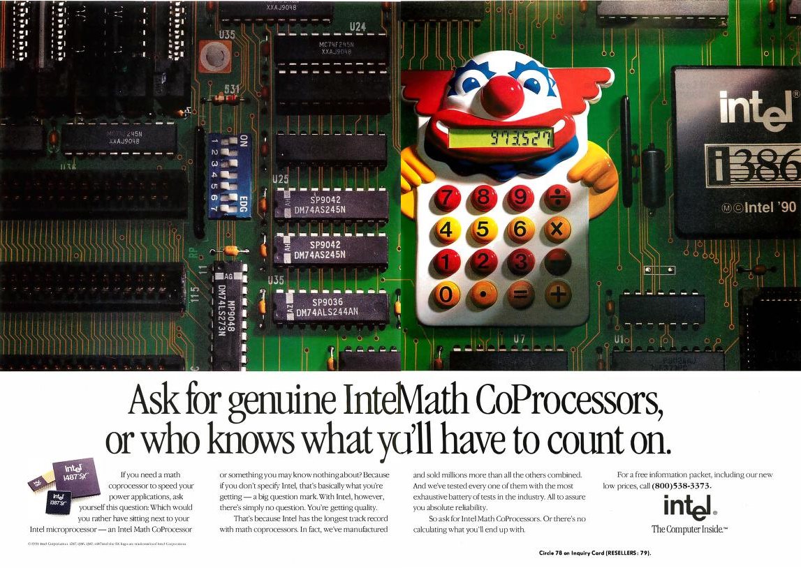 Informatica Viejuna: Coprocesadores Intel genuinos