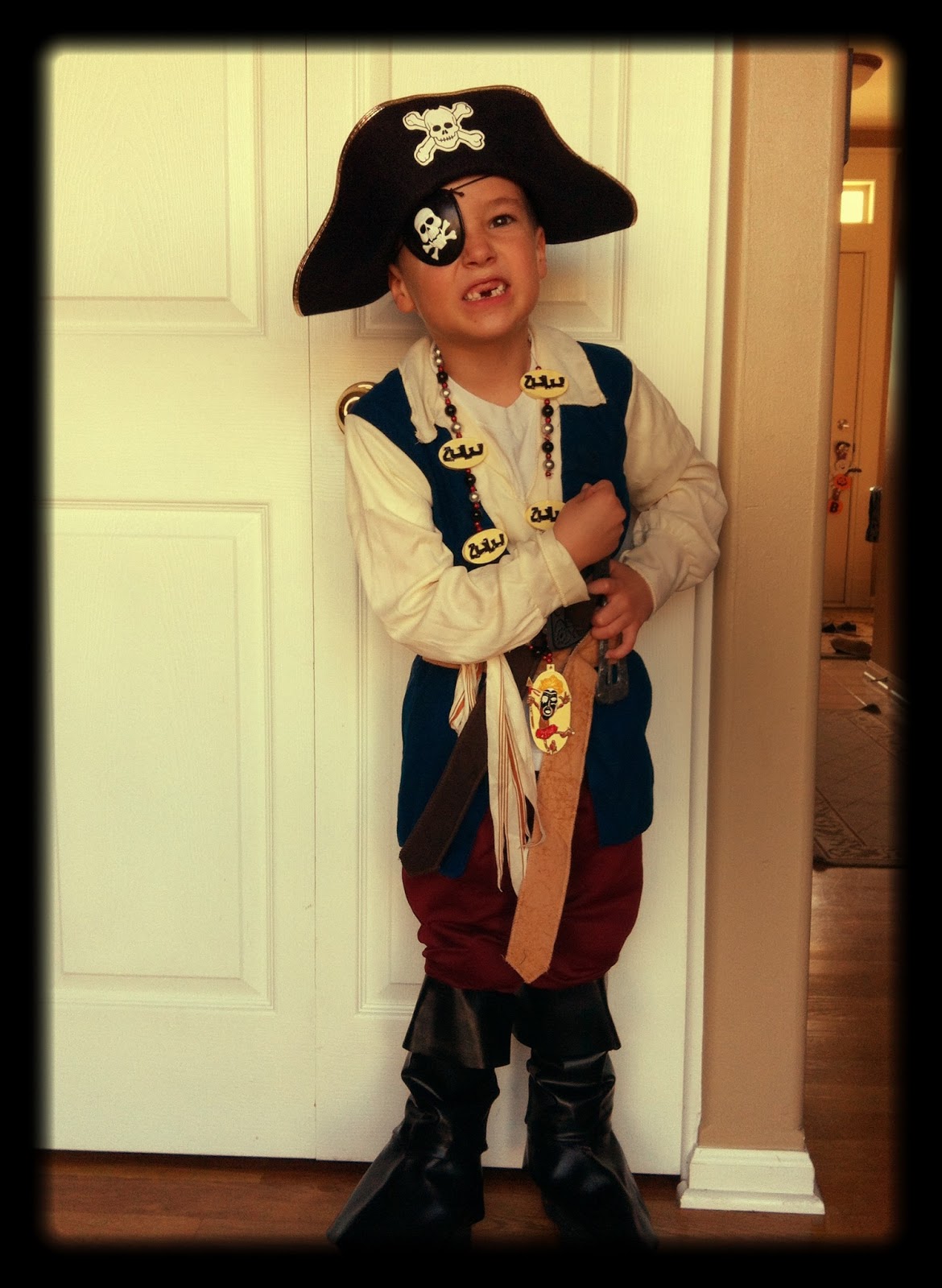 Cottrell Family: Hayden the Pirate...with knocked out Teeth!