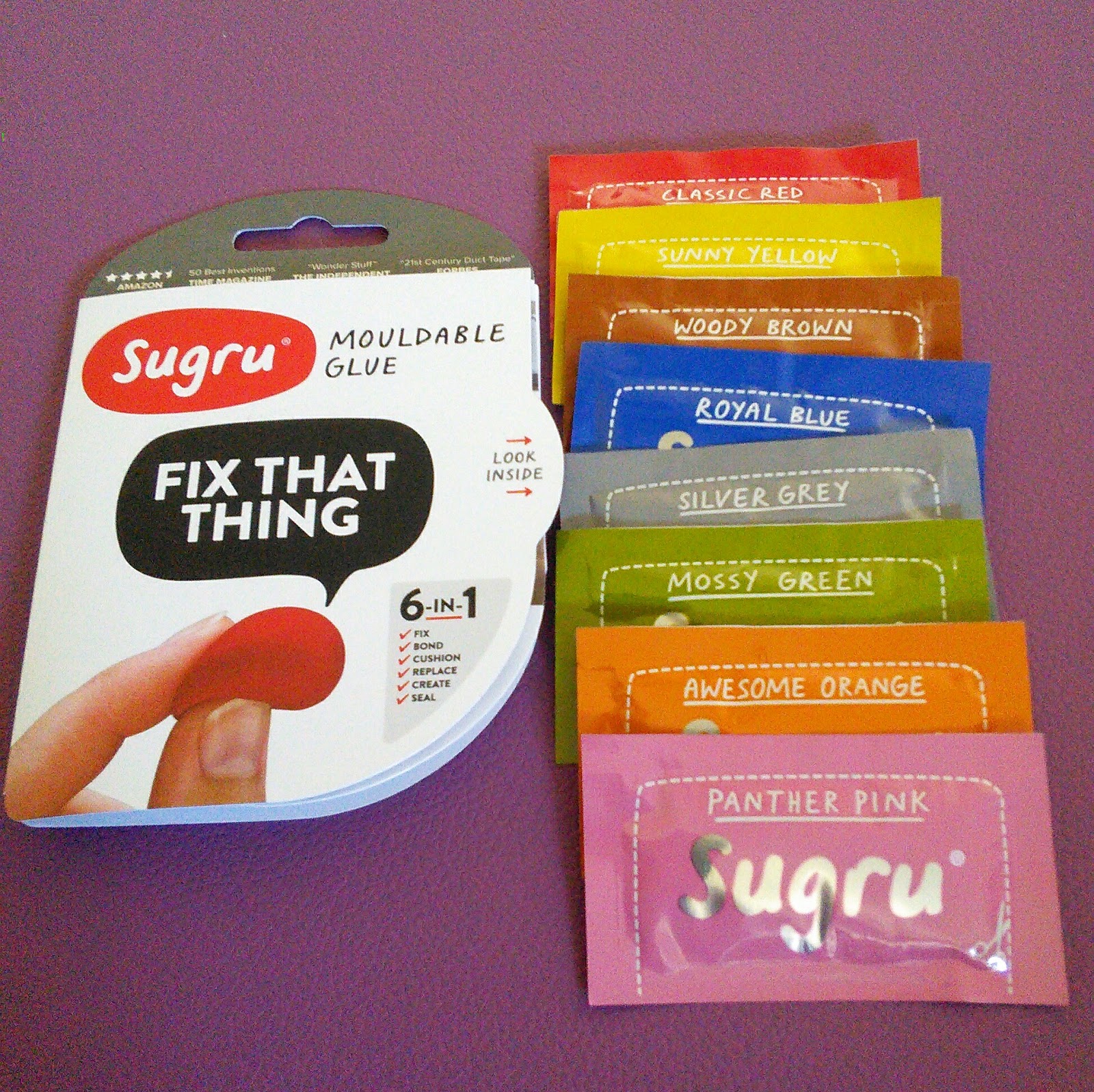 "These opinions are my own and I received a sample pack of Sugru to ...