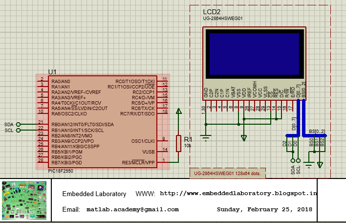 OLED I2C Display Using Microchip PIC Microcontroller - Embedded Laboratory