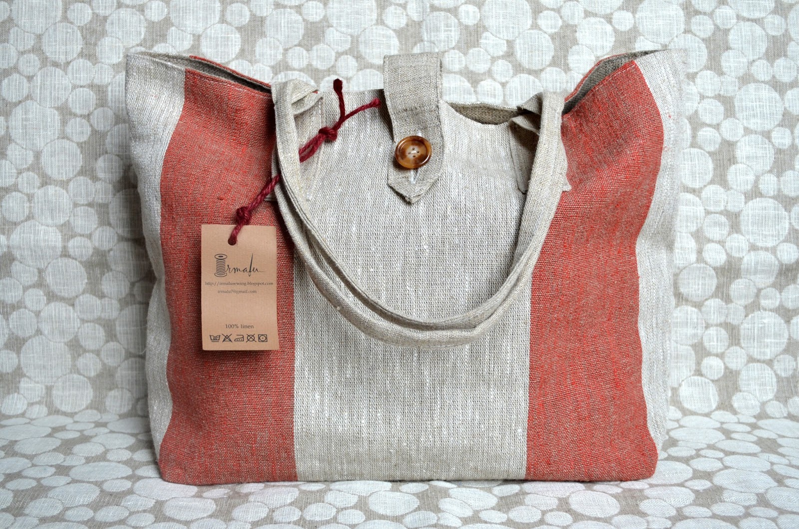 Irmalu: Natural linen tote bags. Get ready for sunny days!