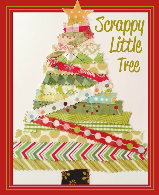 The Little Fabric Blog: Scrappy Little Christmas Tree Tutorial