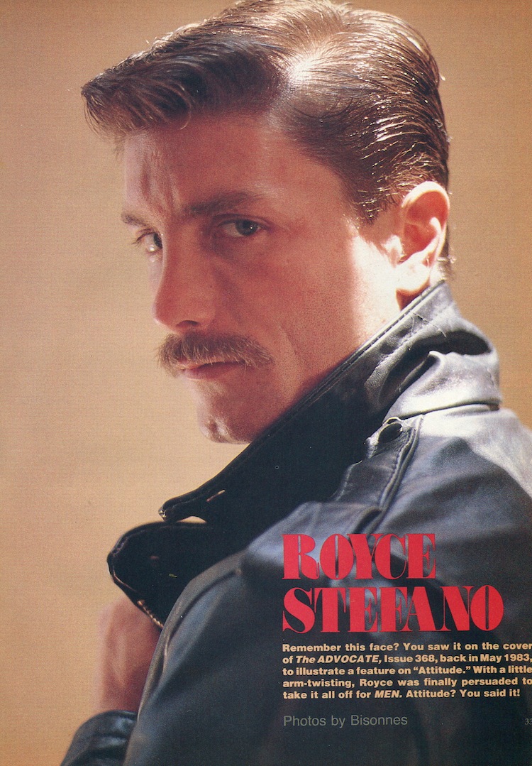 Welcome to my world.... : Royce Stefano - ADVOCATE MEN - December 1984