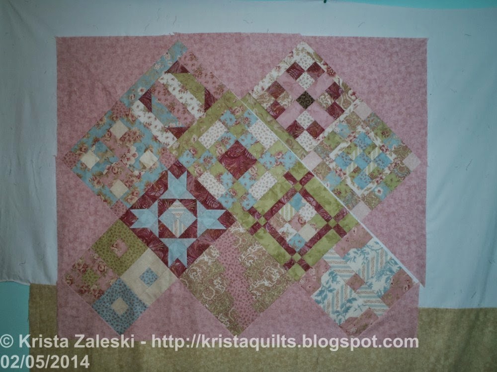 Krista Quilts: Bias Striped Border