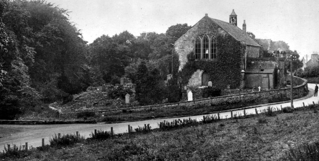 Tour Scotland: Old Photograph Parish Church Torryburn Scotland