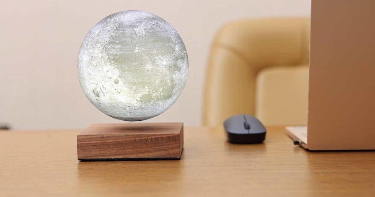 月が浮かぶ照明・ランプ？「Levimoon」まるで本物の月のように宙に浮かぶ？【i】|ミライノシテン