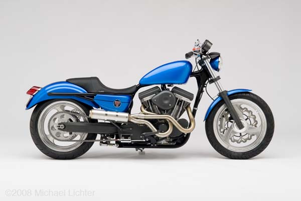 Racing Cafè: "Blue Sportster Custom" by Todd Skeeter