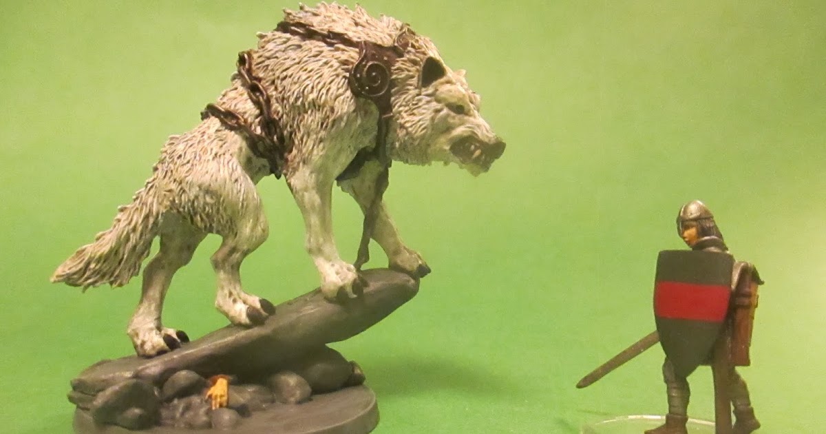 The Miniatures Man: Blood Rage: Fenrir and two Reaper Bones wolves