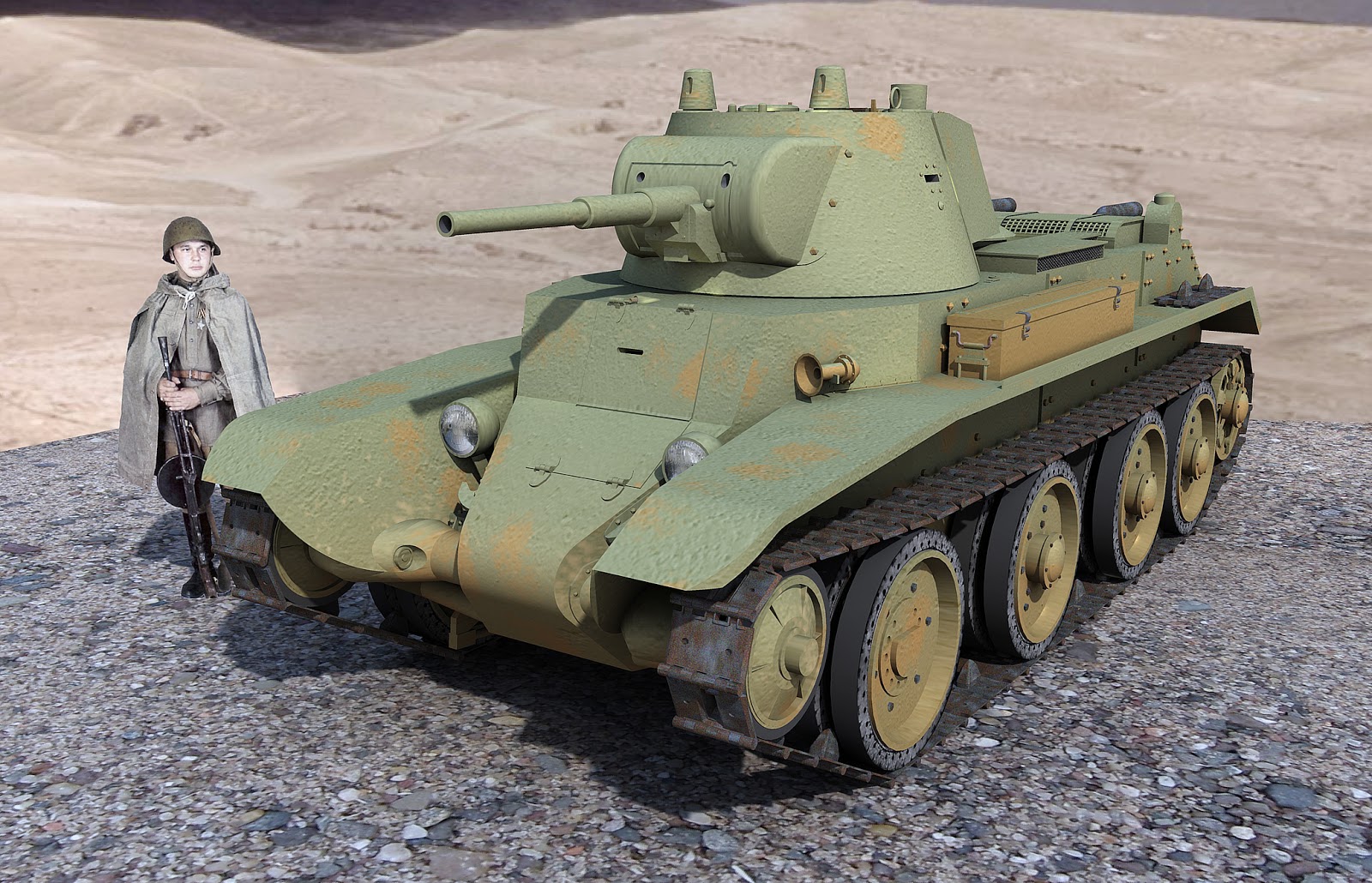 SketchUP Power 草圖力量: The Russian BT-7M 1937 LIGHT TANK