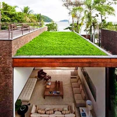 Teto Jardim/Telhado Verde é lindo e ajuda a melhorar a qualidade de ...