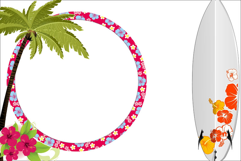 Hawaiian Borders For Invitations