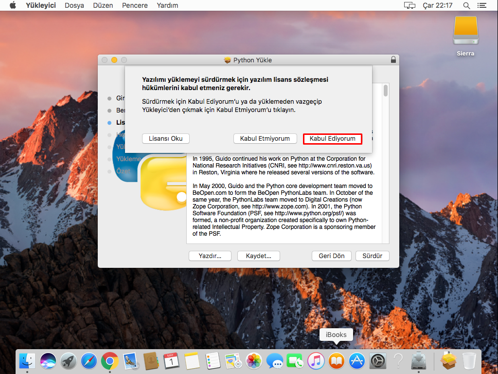 Python Kurulum - OSx - Mustafa Sabri OĞUZ