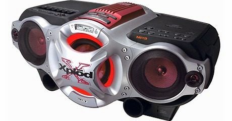 Sony CFDG700CP Xplod Portable CD Radio Cassette Recorder Boombox ...