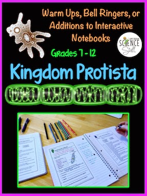 Amy Brown Science: Interactive Notebook Pages for the Protista Kingdom