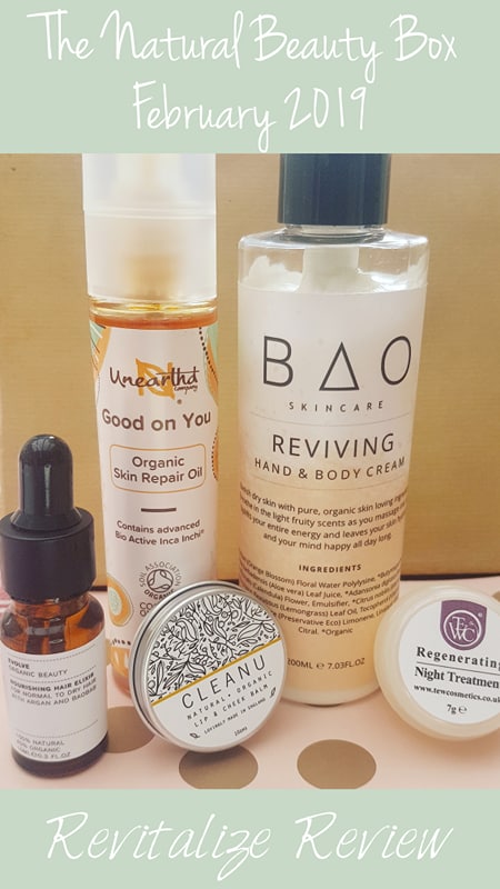 The Natural Beauty Box: "Revitalize" Review - The ecoLogical