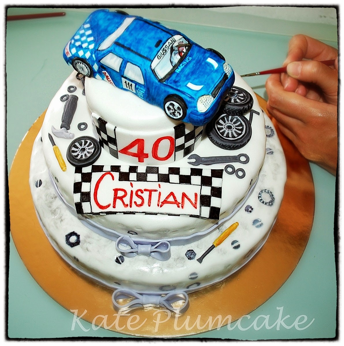 Kate Plumcake - Sugar Art & more : Torta rally - Rally car cake