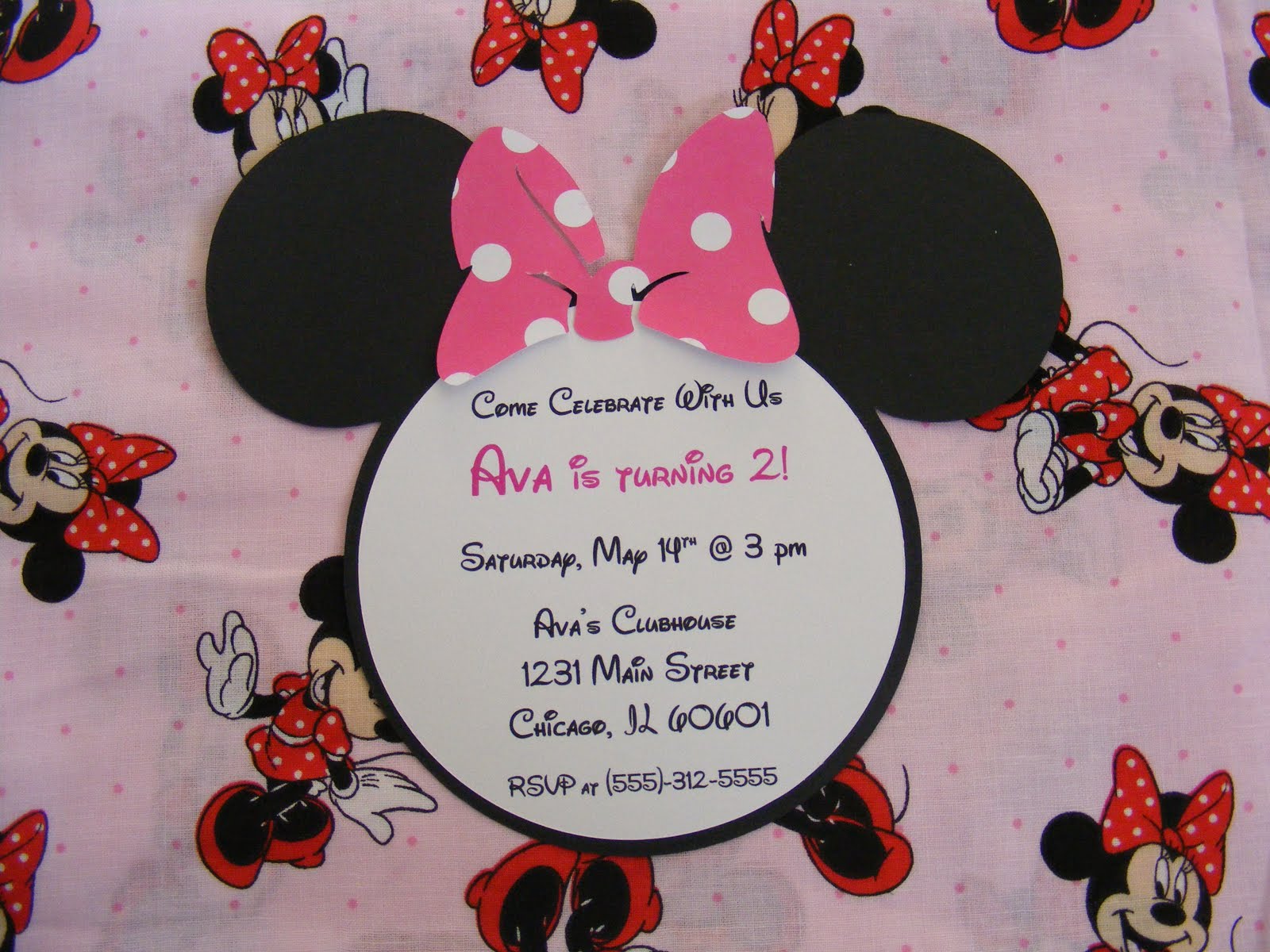 Whimsical Creations by Ann: Minnie Mouse Party Ideas Invitations Napkins