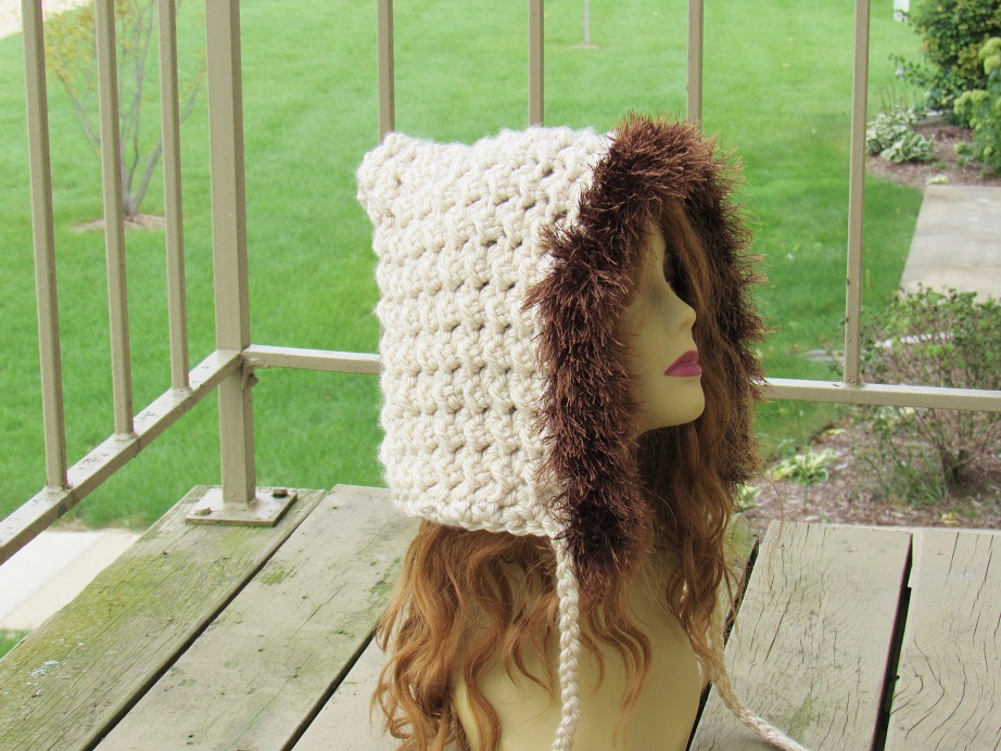 Holly Hood, Chunky Furry Hood, Pixie hood, Free Crochet Pattern ...