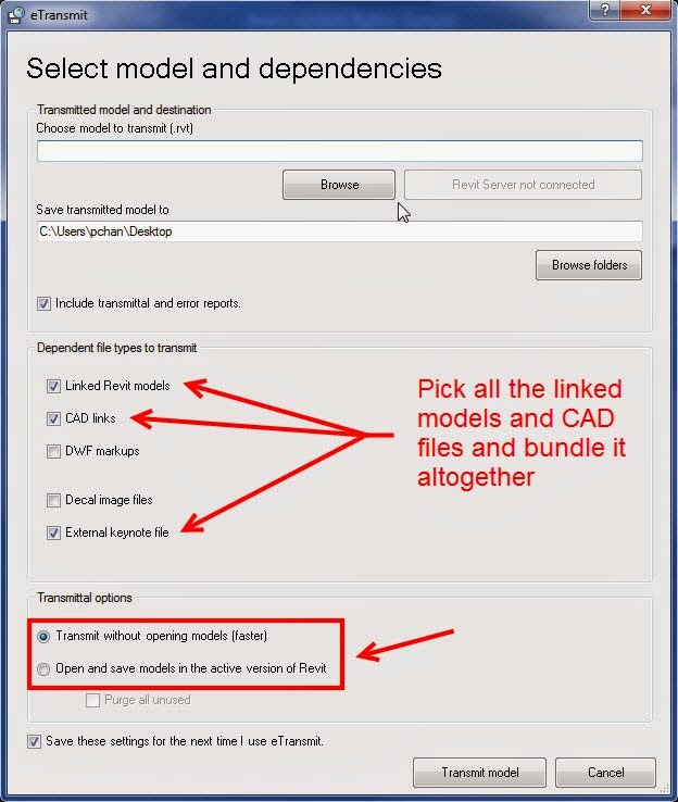 Phil-osophy in BIM: Model Archive Using eTransmit Addin