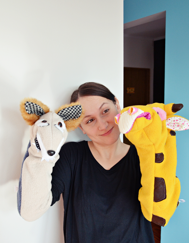 Żyrafa i Szakal - pacynki/ Giraffe and Jackal - puppets