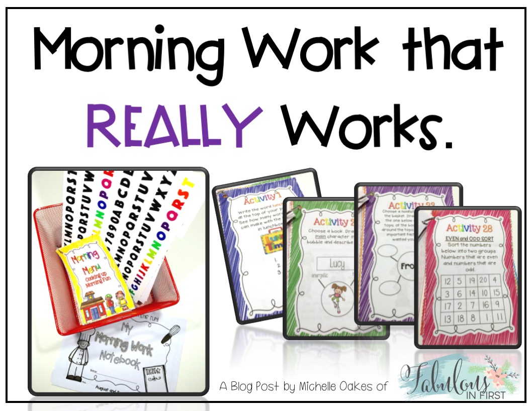 Morning Work that Works - Fabulous In First