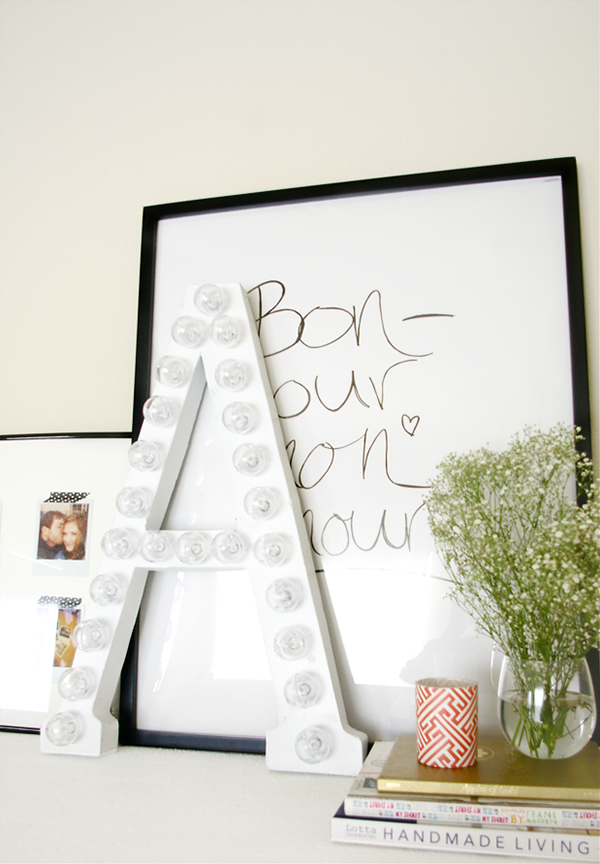 3 ideas para hacer letras con bombillas | Decoración