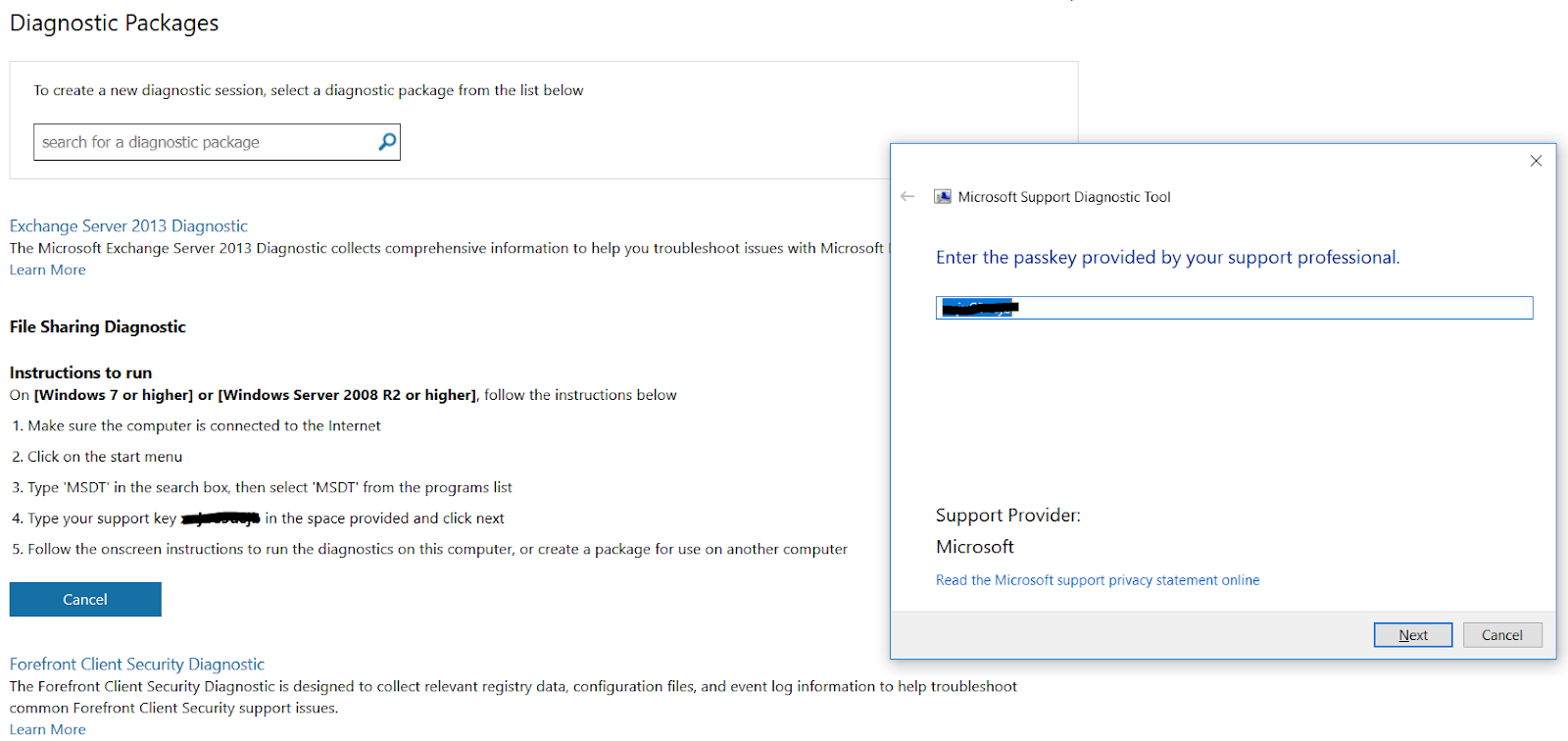Animus Prime: Microsoft Support Diagnostic Packages