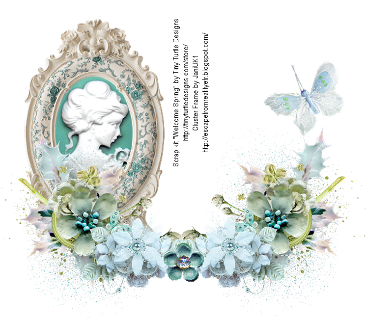 Escape From Reality Blog: FTU Cluster Frames "Welcome Spring"