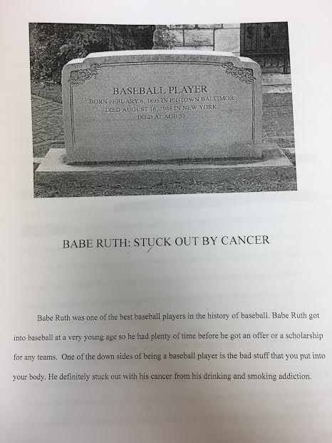 Caveman English: The How They Croaked Chapter Assignment - STUDENT SAMPLE