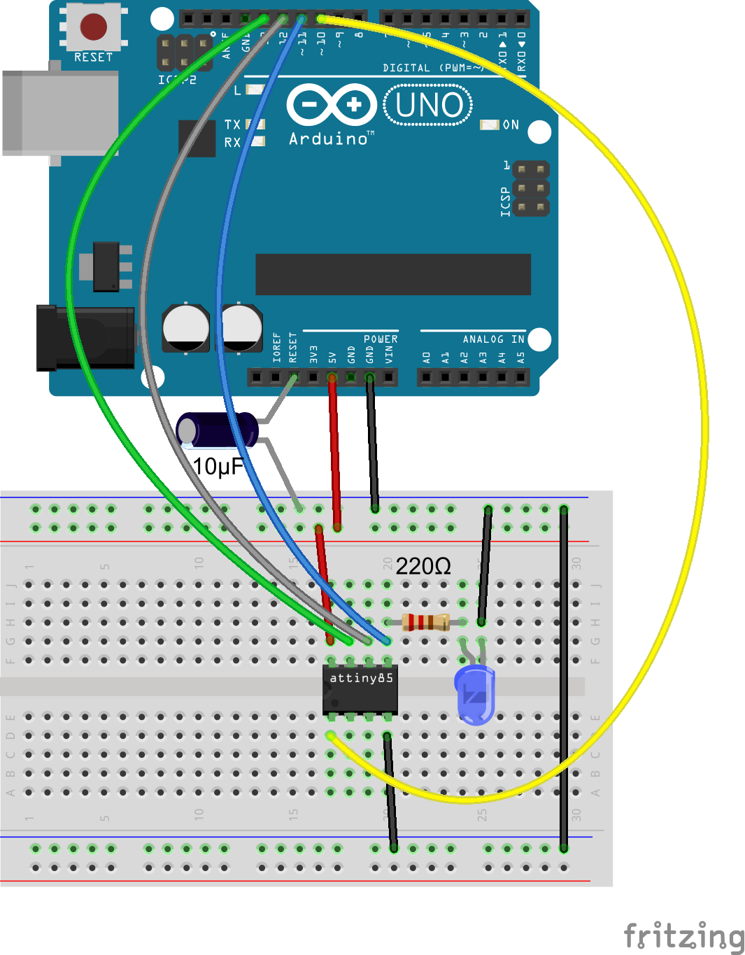 Programmare un Attiny85 con Arduino | danielealberti.it