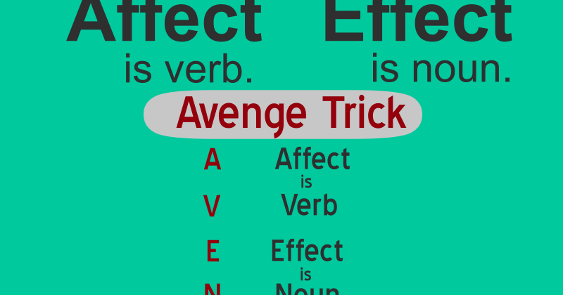 Affect vs Effect. Learn with Mind Trick - Make Your English Easy