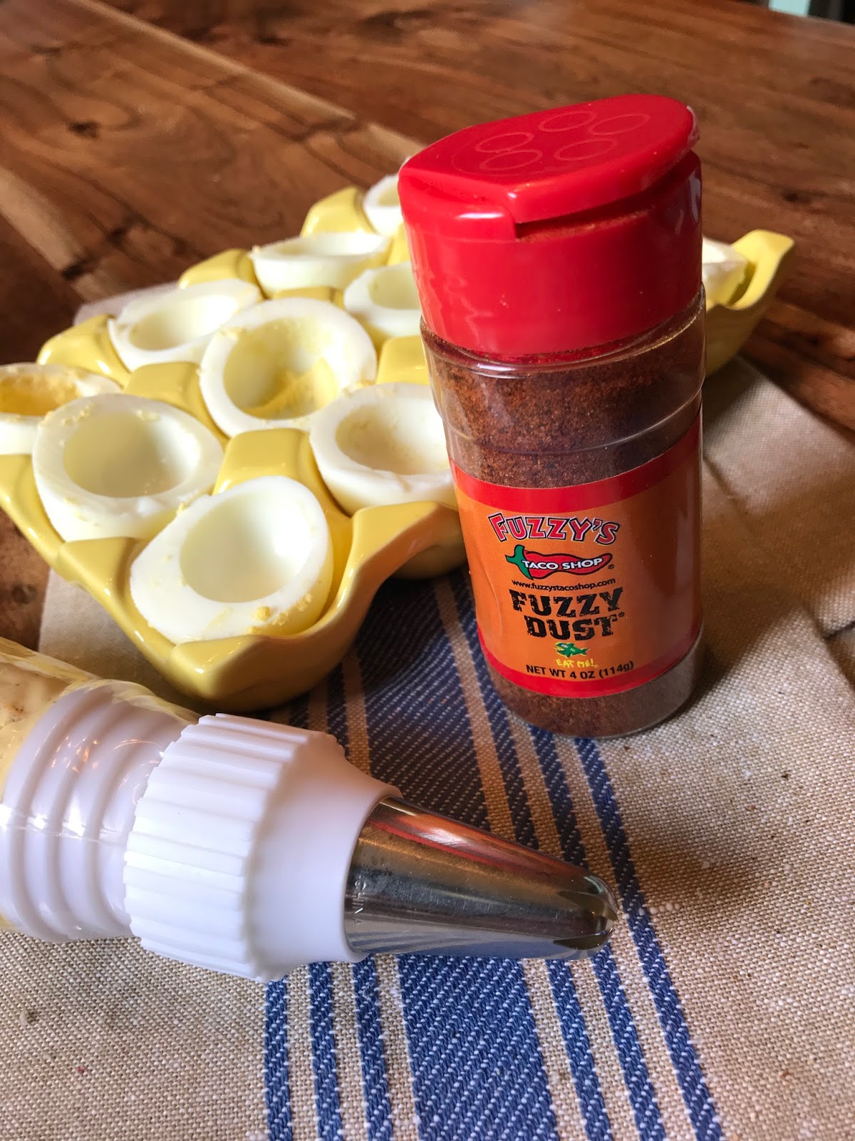 Fuzzy Deviled Eggs – Tidbits and Tutus
