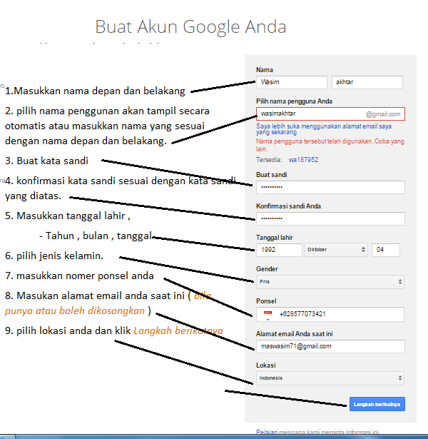 Putra Pantura Blog: Tips langkah membuat email di google gmail