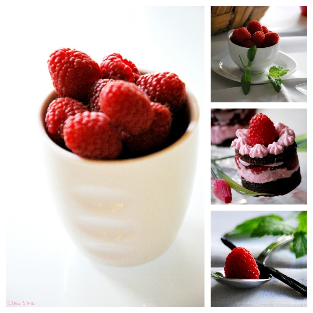 Mini mousse de frambuesas con chocolate — Chez Silvia