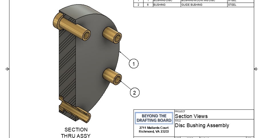 Beyond The Drafting Board Projected Isometric Sectional View In 