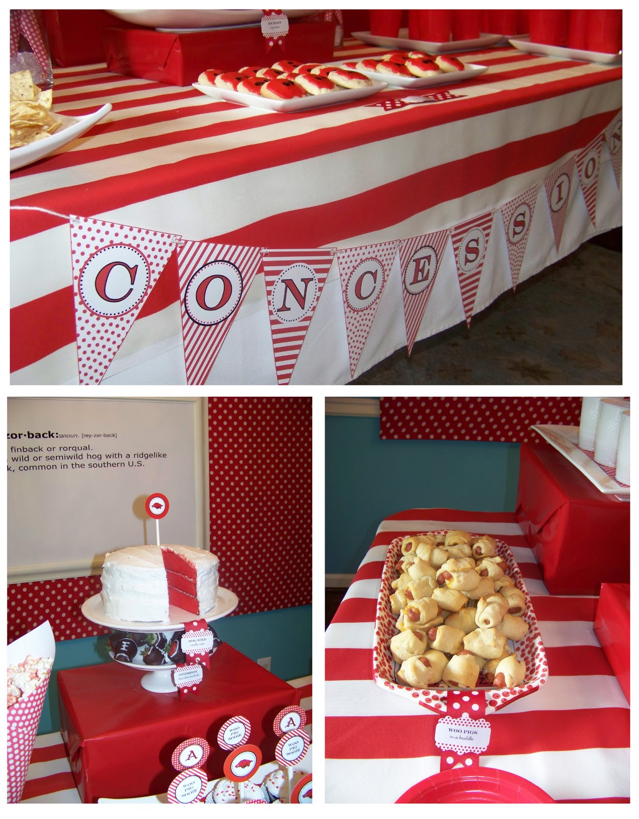 ap:: designs: Arkansas Razorback Watch Party