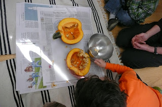 Montessori Teachings: Pumpkin Dissection