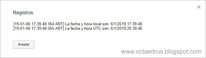 Octaedrus - Capacitaciones y Servicios: Fecha y Hora en Javascript y ... Octaedrus - Capacitaciones y Servicios: Fecha y Hora en Javascript y ...