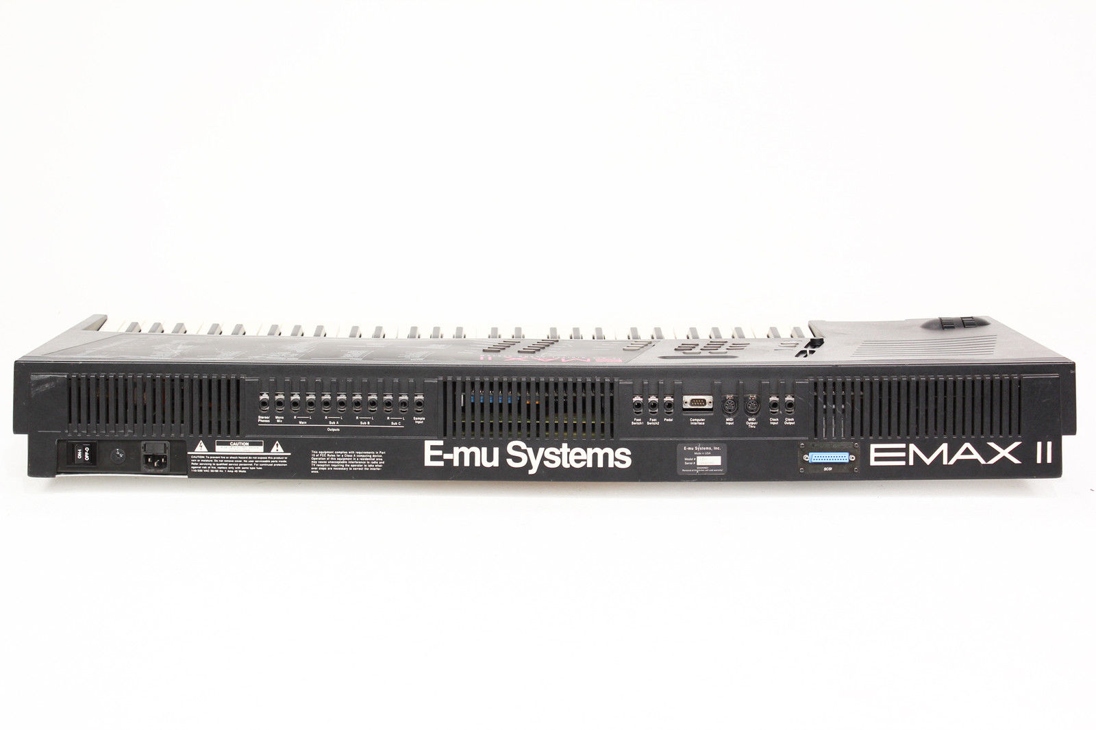 MATRIXSYNTH: VINTAGE E-MU EMAX II 16-Bit Vintage Sampler SN 0400580