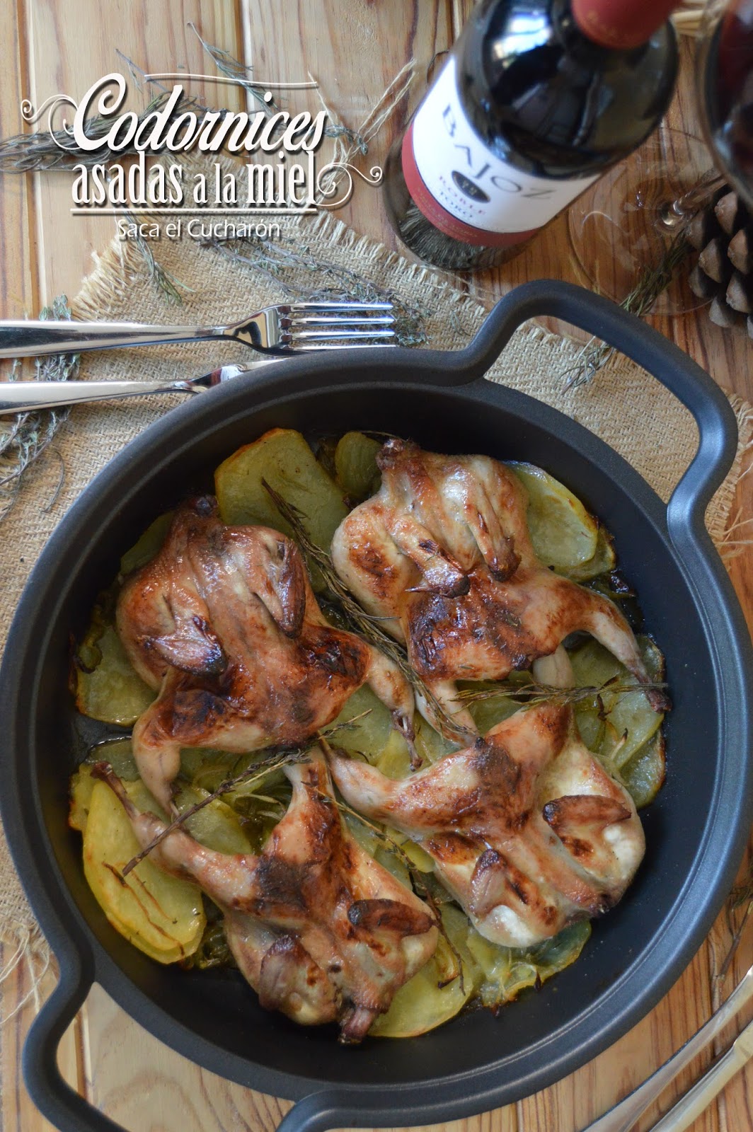 CODORNICES ASADAS A LA MIEL