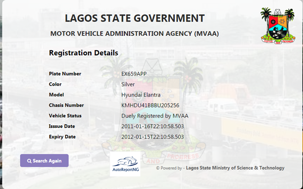 Lagos State Government launches website to verify number plates ...