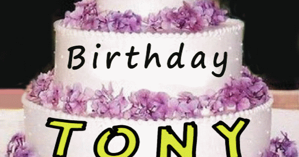 Happy Birthday TONY image gif