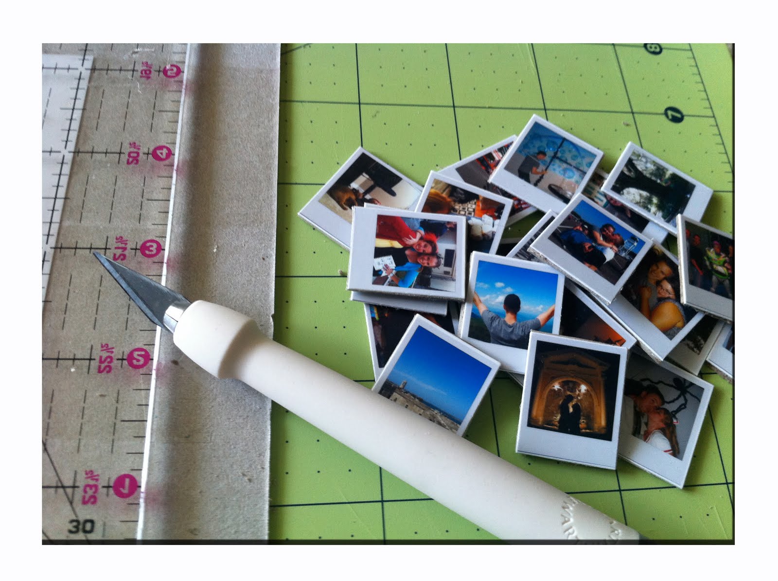 Cup 'a Hot Chocolate: Mini polaroid magnets...