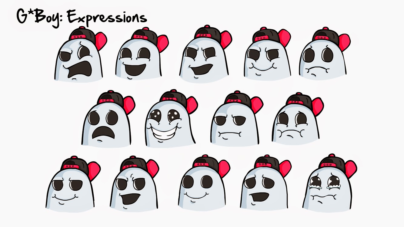 Kristal Koen's Art Portfolio: Ghost Character Design Sheets